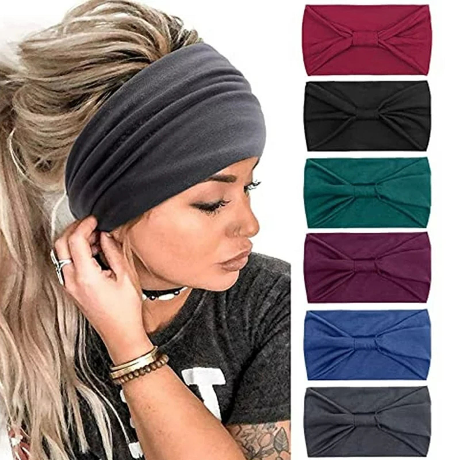 Gdreda Scarf Headbands For Women Headbands For Women African Boho Wide