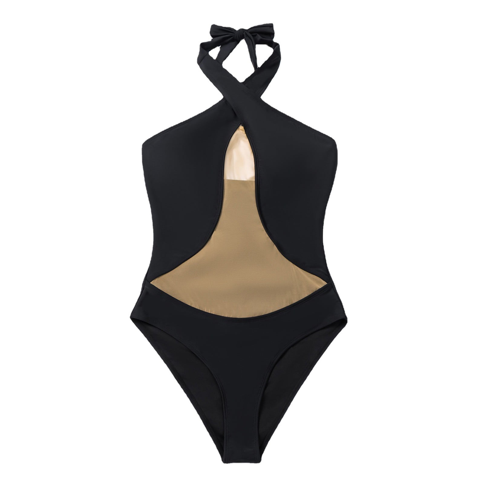 Gdreda One Piece Womens Swimsuits Ladies Sexy Jumpsuits Swimsuit Solid