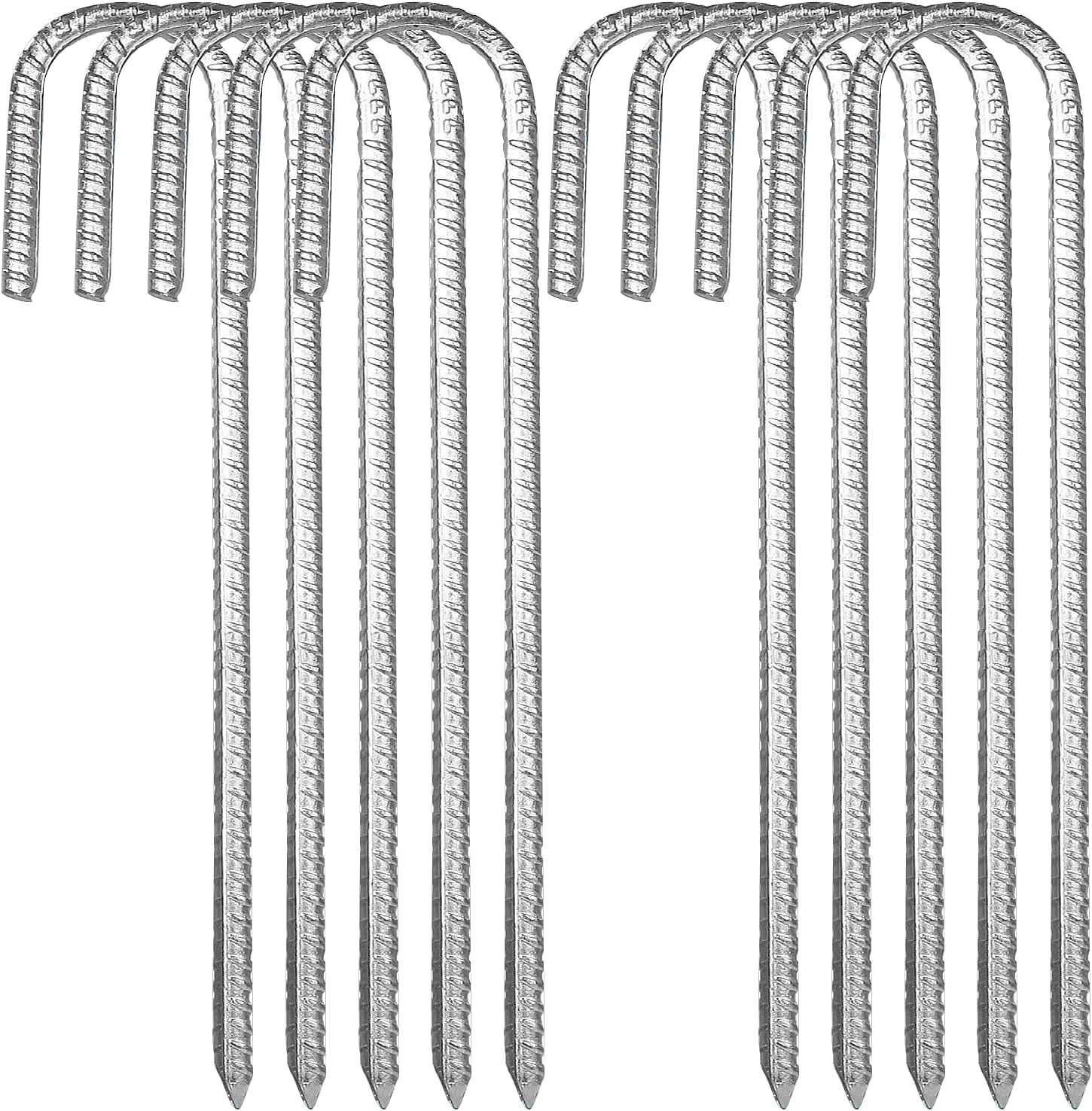 GDRHVFD | Ground Anchors Set of 10, Galvanized Steel Tent Stakes ...