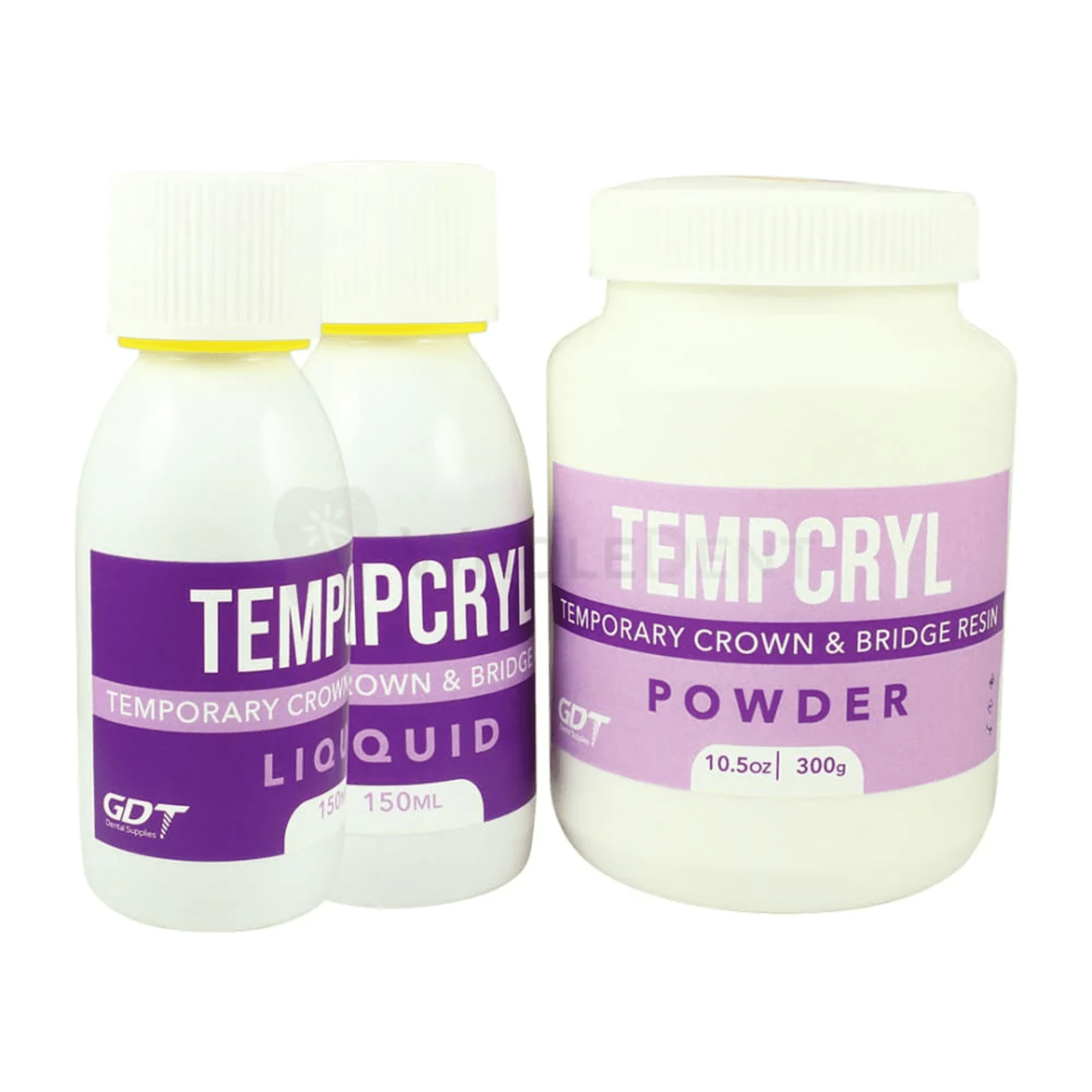 GDT Dental Supplies - Tempcryl Resin Powder 300g And Liquid 300ml Set ...