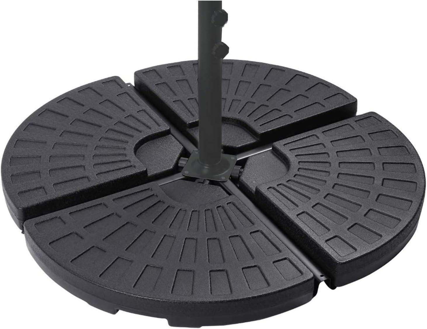 GDY 10 Ft 32 LED Offset Patio Umbrella Base, Outdoor Beach Party Offset ...