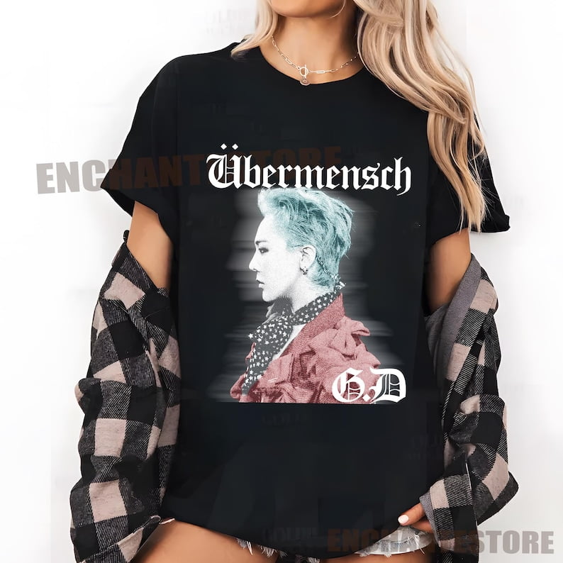 GDragon BigBang Graphic Tee Shirt, GDragon Übermensch 2025 Kpop Merch ...