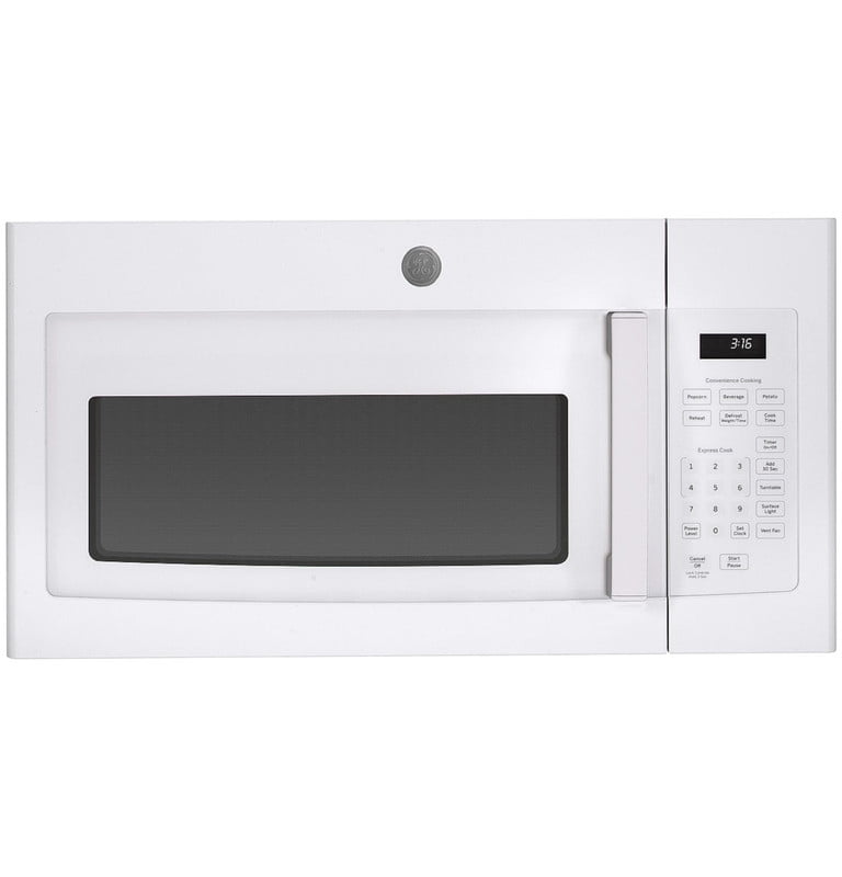 GE 1.6 Cu. Ft. Over-the-Range Microwave, 1000W, 300 CFM Vent, One-Touch ...
