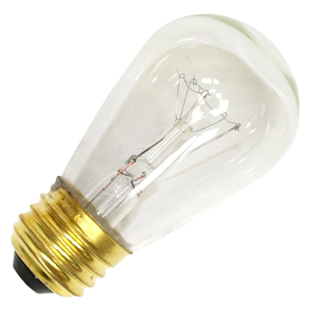 GE 12575 - 11S14 Standard Screw Base Clear Scoreboard Sign Light Bulb ...