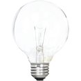 GE 25-Watt G25 Globe Light Bulb, Crystal Clear, Medium Base, Round ...