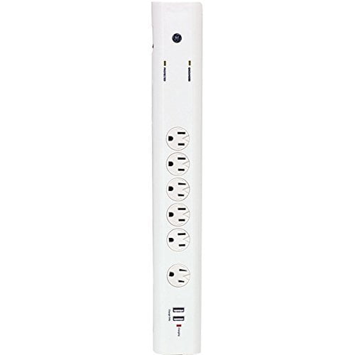 GE 14619 6-Outlet Surge Protector, 4-Feet Cord with Usb - Walmart.com