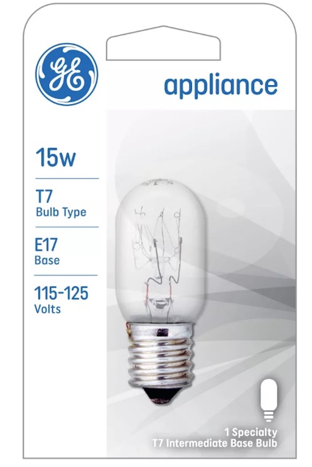 GE 15w T7 Appliance Incandescent Light Bulb (Pack of 48) - Walmart.com