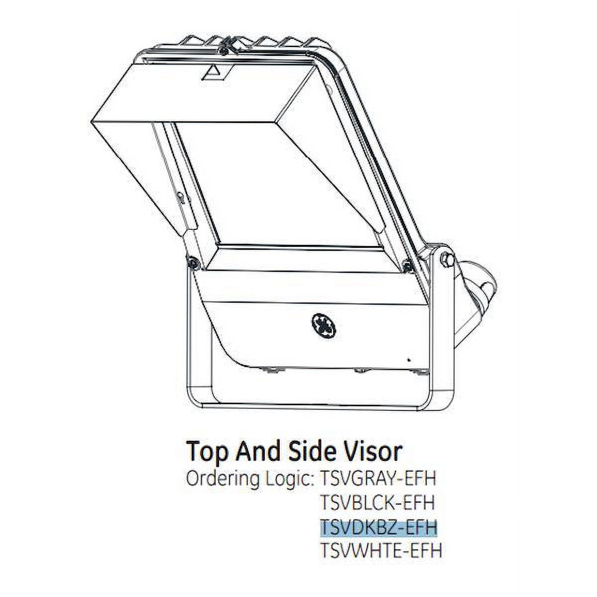 GE 24386 - Wallpack Bronze Top And Side Visor Visor (GE TOP SIDE VISOR ...