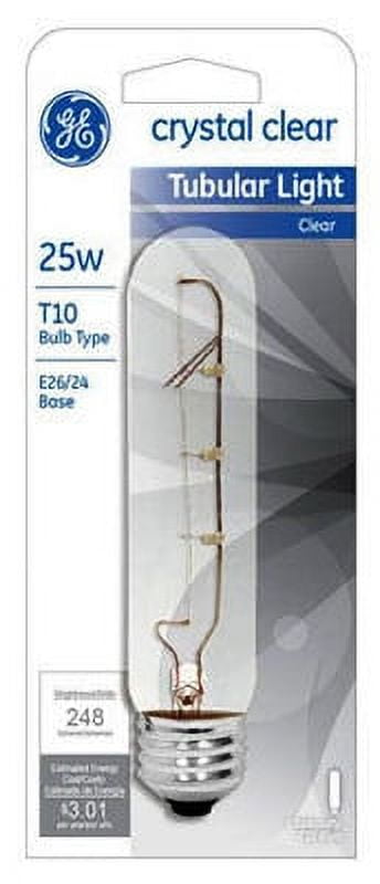GE 25T10 25W 120V Clear Tubular Light Bulb, Each - Walmart.com