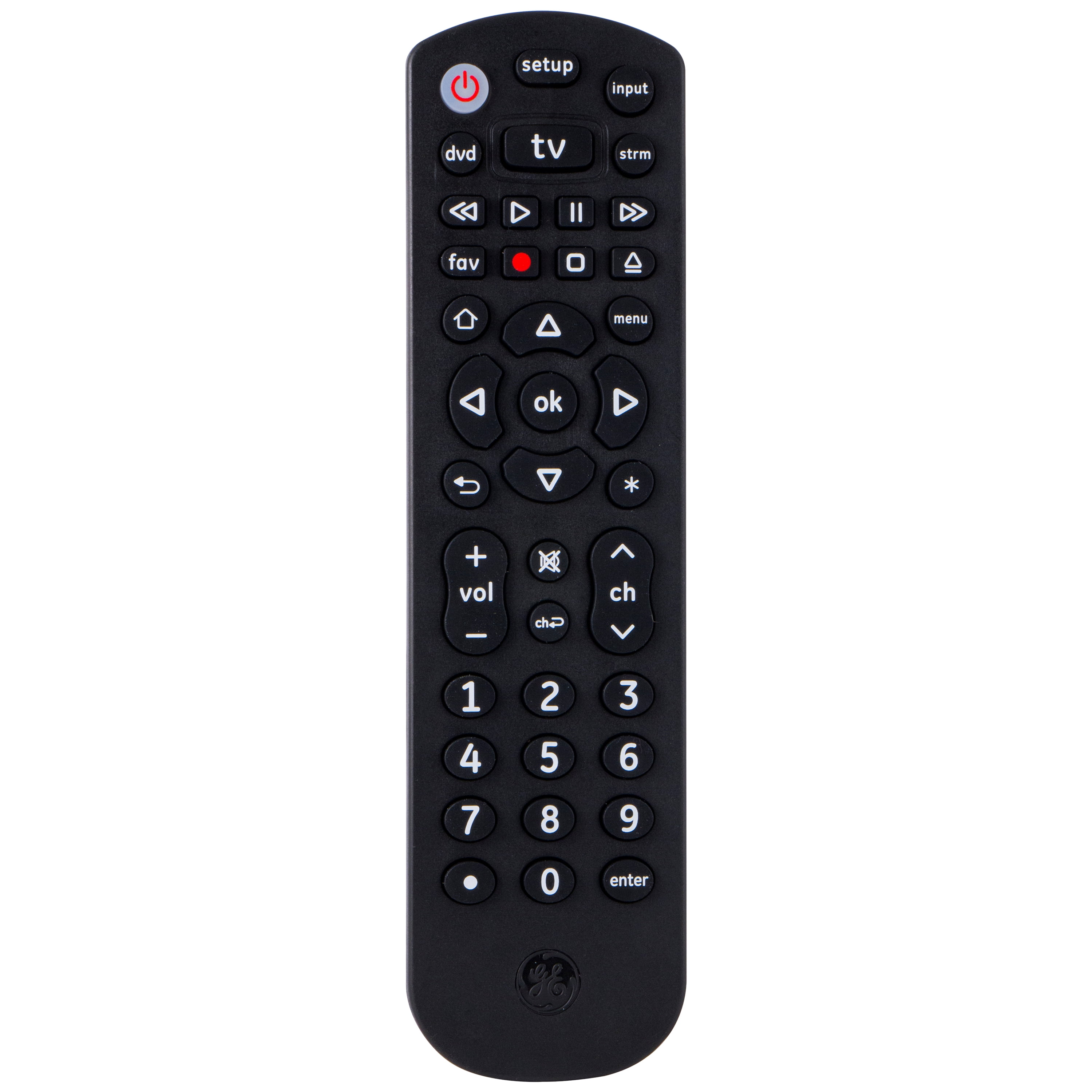 GE 3-Device Universal Remote Control, Black, 34927 - Walmart.com