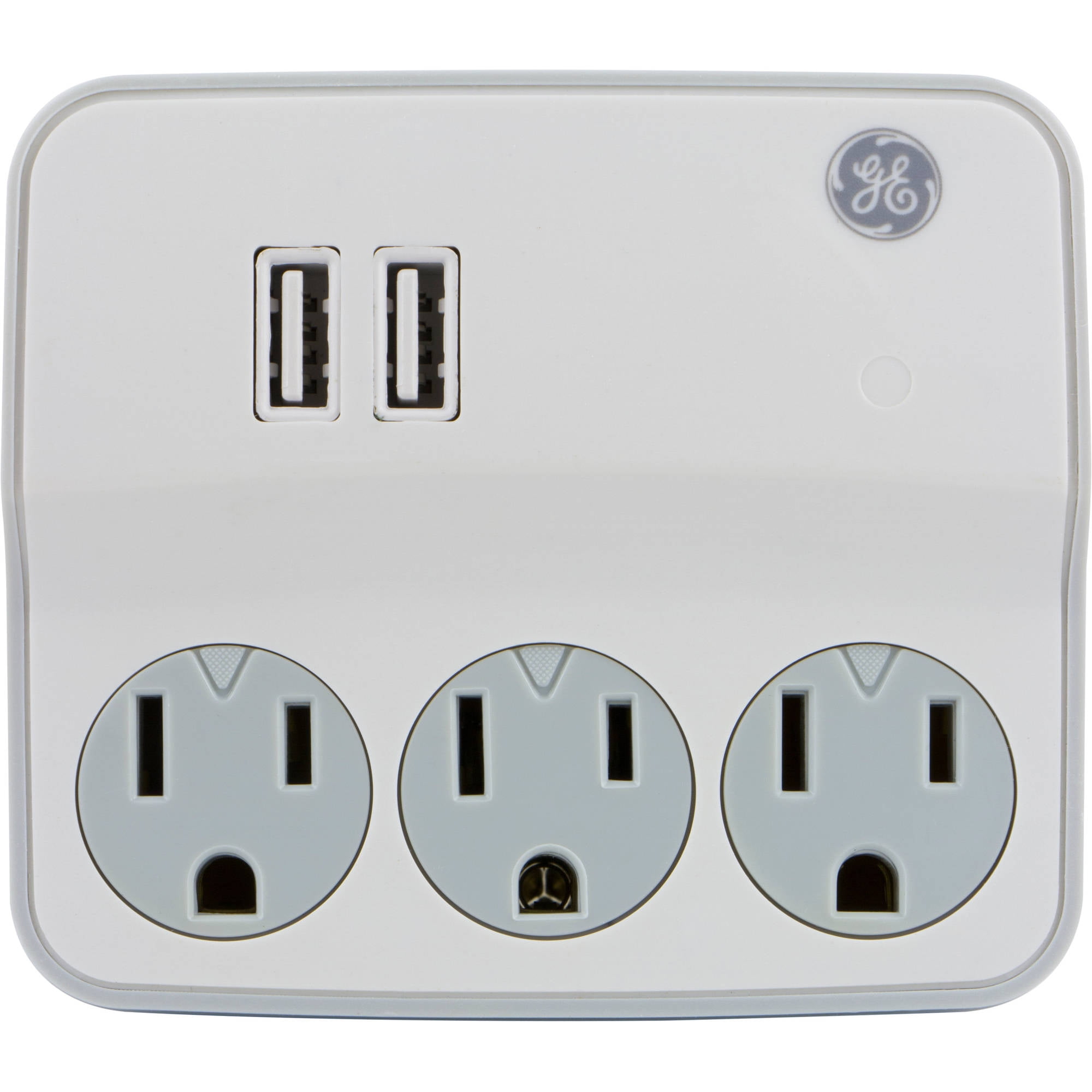 GE 3-Outlet 2 USB Outlet Adapter, 1.0 Amp - Walmart Business Supplies