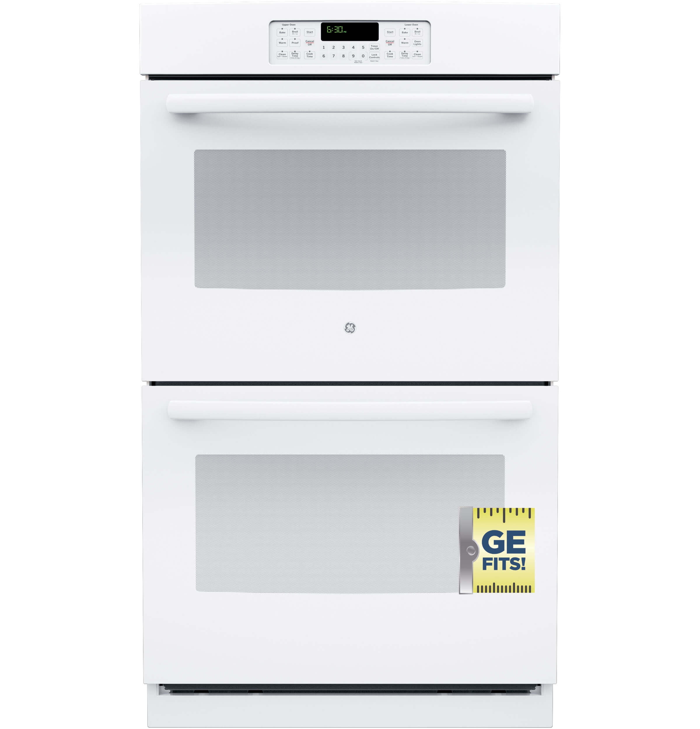 GE JT3500DFWW - Oven (double oven) - built-in - niche - width: 28.5 in ...