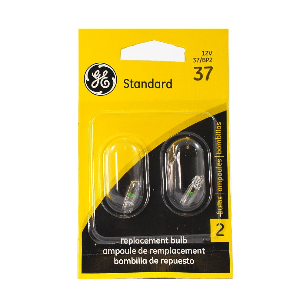 GE 37 - 1w 14v T1.75 Automotive Miniature Lamp - 2 Bulbs - Walmart.com