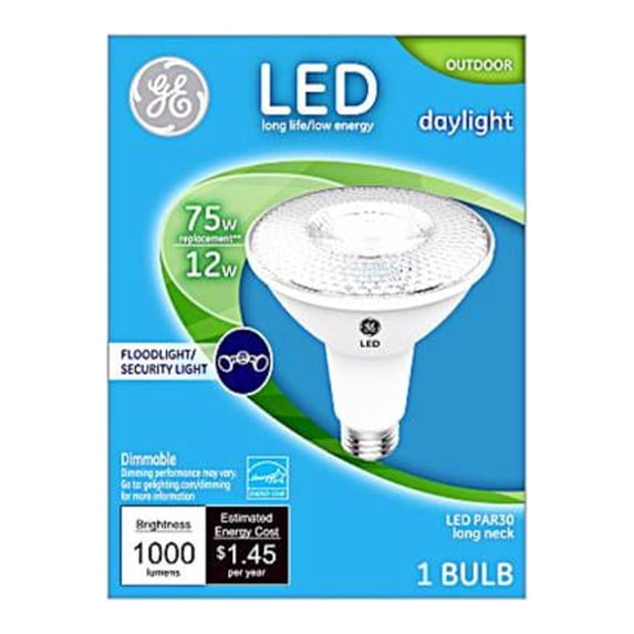 GE 38447 LED Bulb PAR30LN E26 (Medium) Daylight 75 Watt Equivalence ...