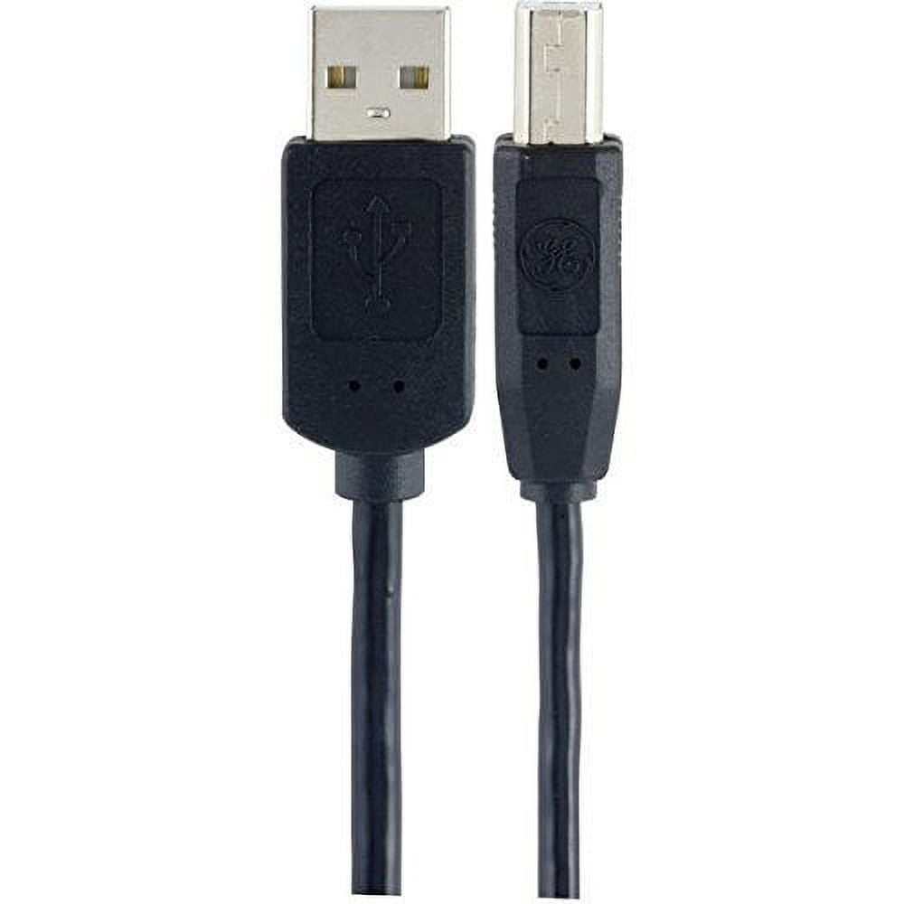 GE 3ft USB TypeA to USB TypeB Cable, for Tablets, Laptops, Smart Phones ...