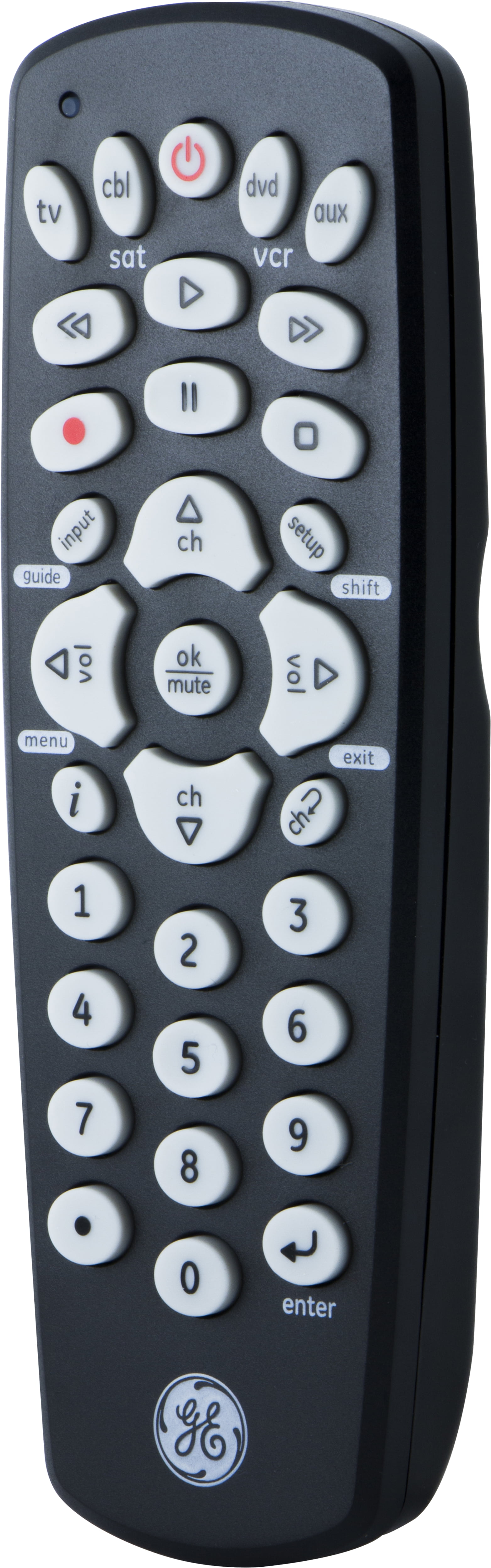 GE 4-Device Universal Remote Control, Black, 27985 - Walmart.com