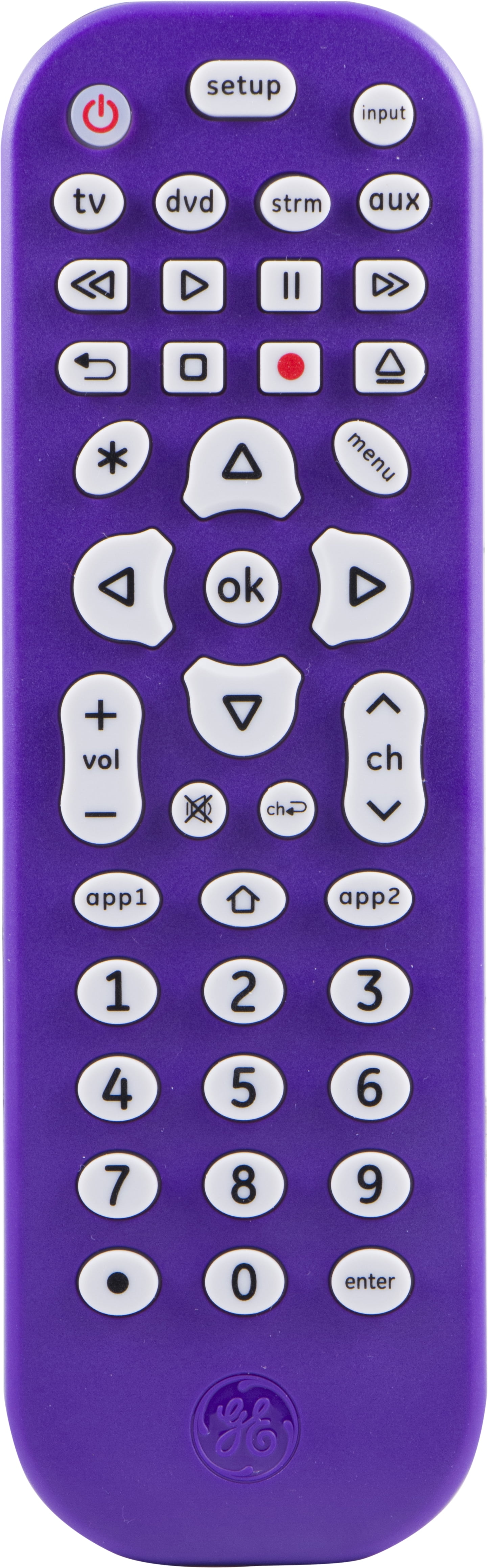 GE 4 Device Universal Remote Control, Purple, 38738 - Walmart.com