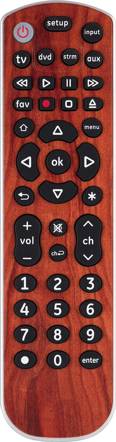 GE 4-Device Universal Remote, Wood Finish, 46196 - Walmart.com