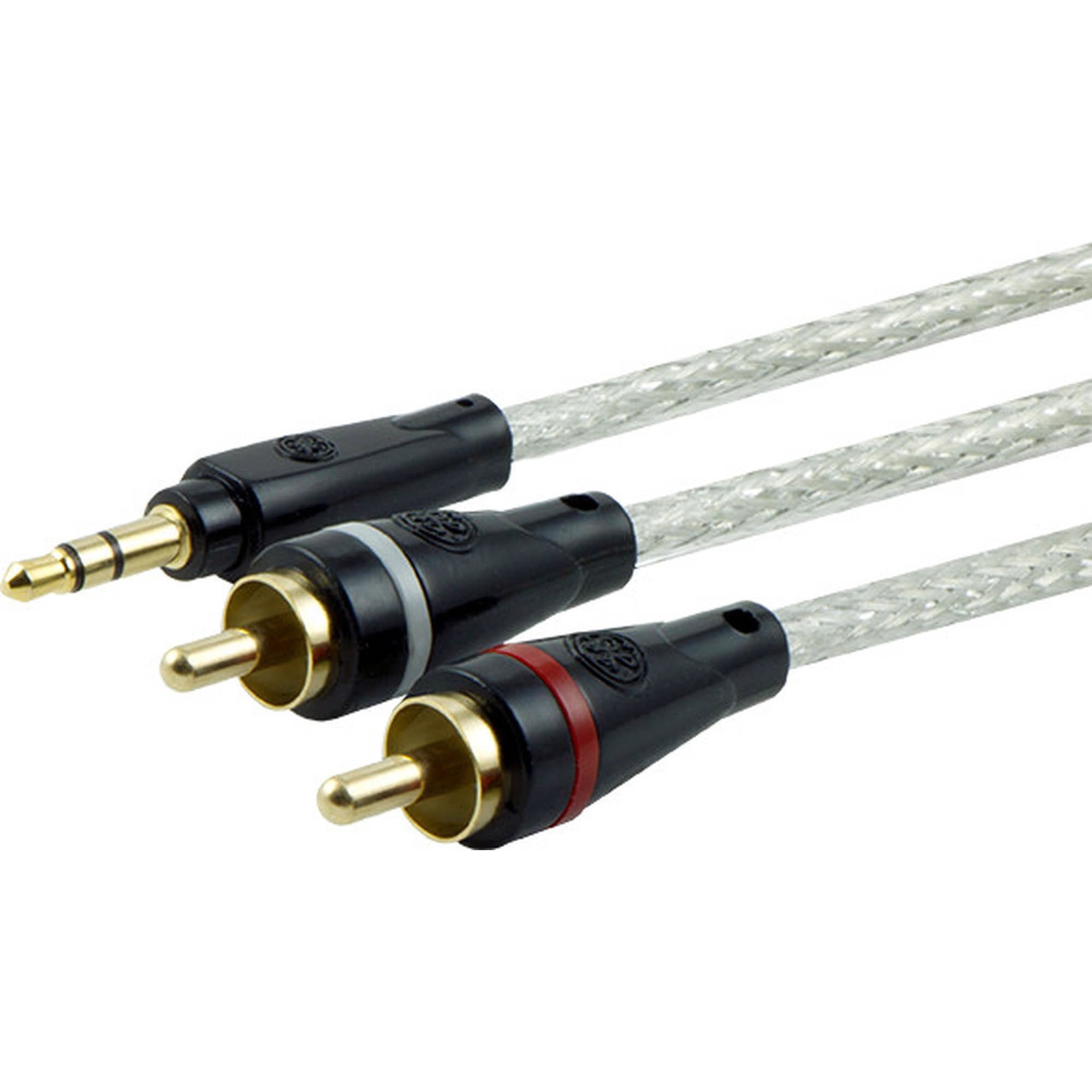 GE 4 ft. Stereo "Y" Adapter Cable, 3.5mm to RCA, Male to Male, 33525 ...