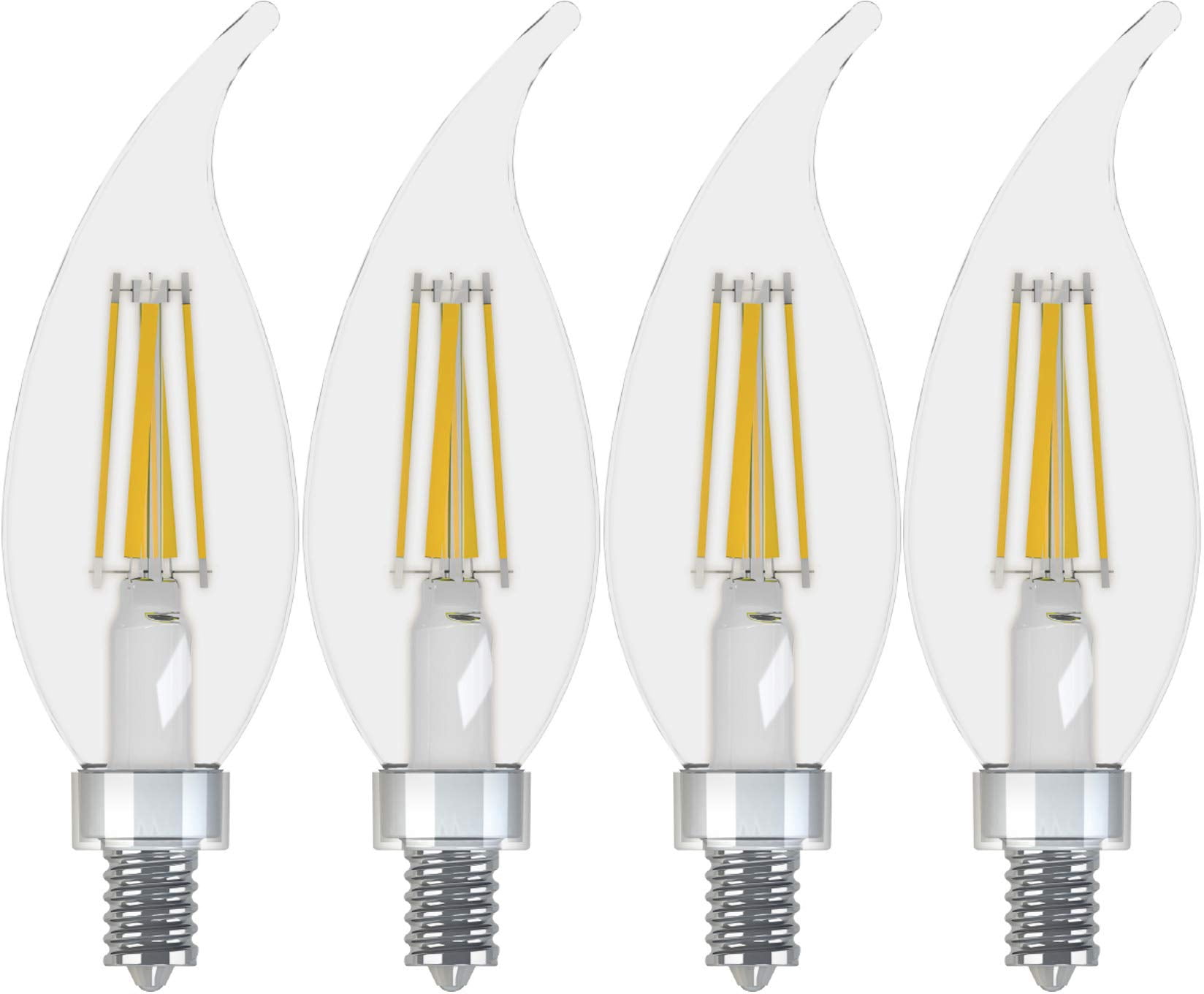 GE 43227 LED Bulb Relax CAC E12 (Candelabra) Soft White 60 W Clear ...