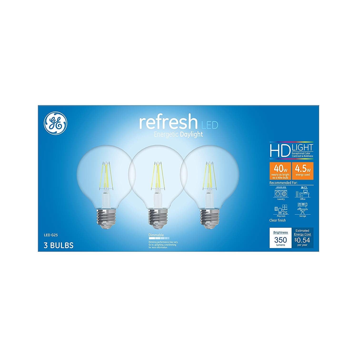 GE 43266 Relax HD LED Bulbs, 4.5 Watt, Each - Walmart.com