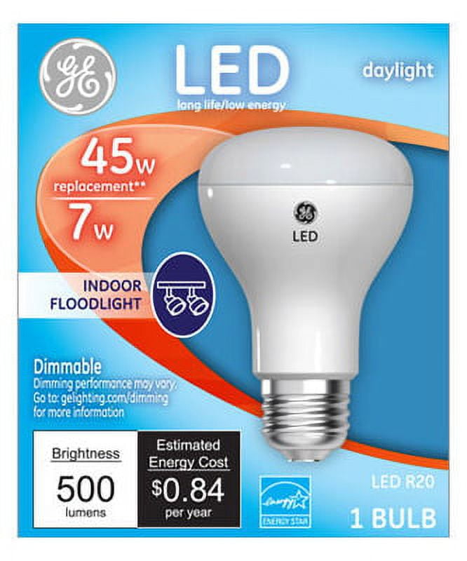 GE 45546 LED Refresh HD Bulb, R20, Daylight, 450 Lumens, 5 Watt - Quantity 1 - Walmart.com