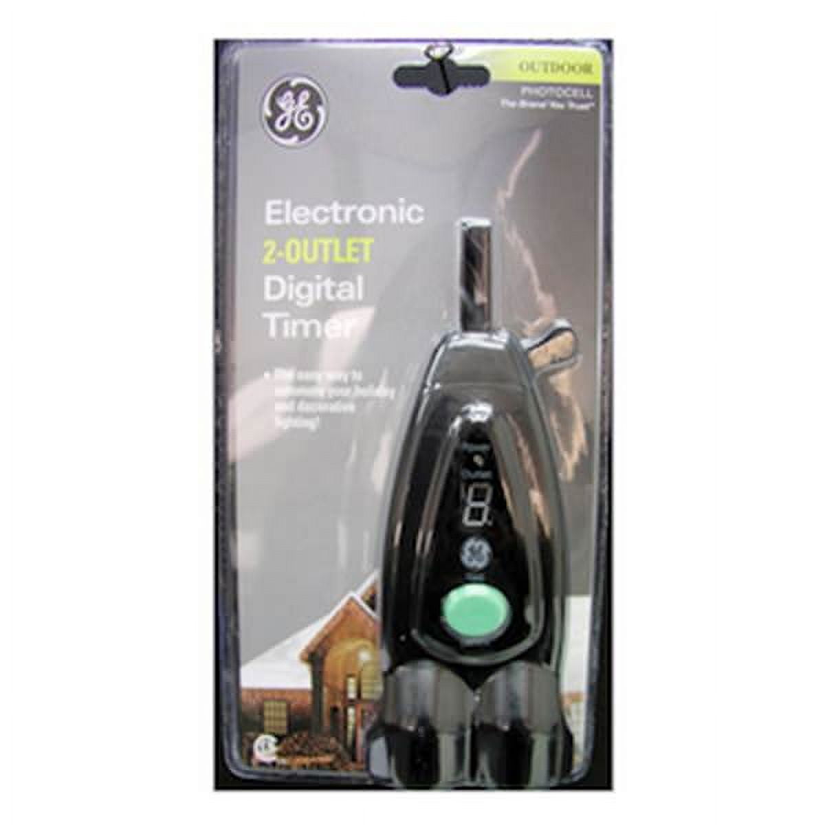 GE 58343 - Outdoor Photocell Digital Timer (58343) - Walmart.com