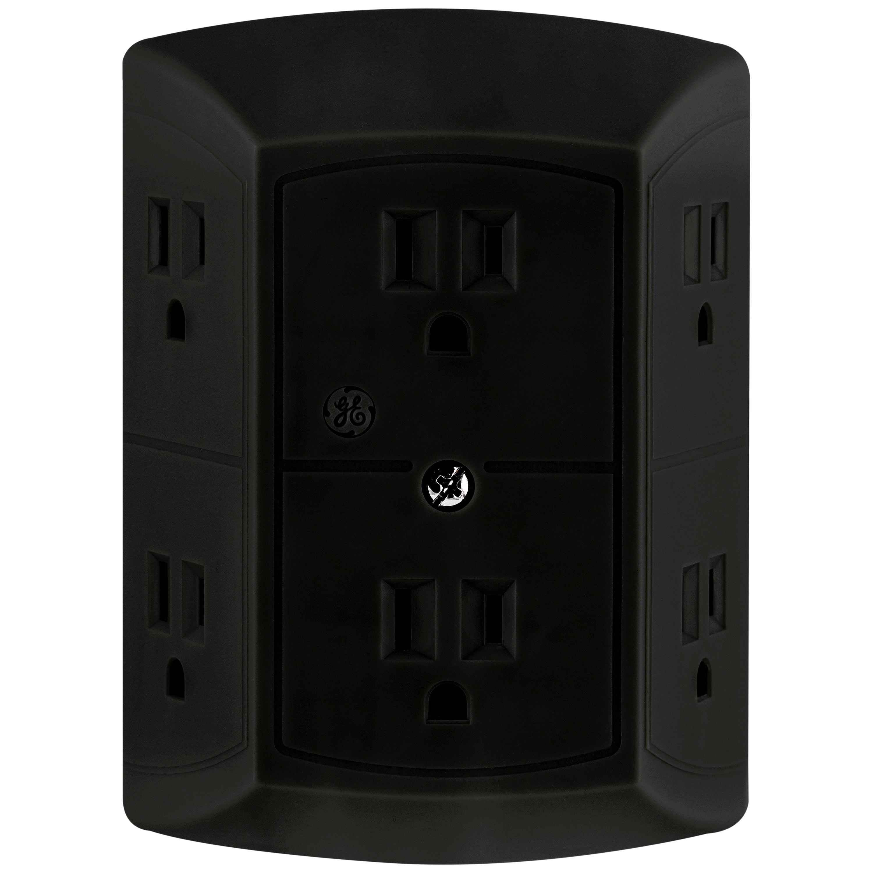 GE 6-Outlet Grounded Tap, Black – 45201 - Walmart Business Supplies