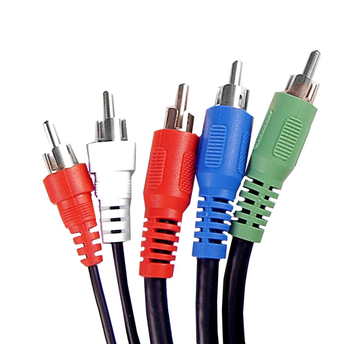 GE 6 ft. Component Audio/Video Cable, RCA Red Green Blue White Plugs ...