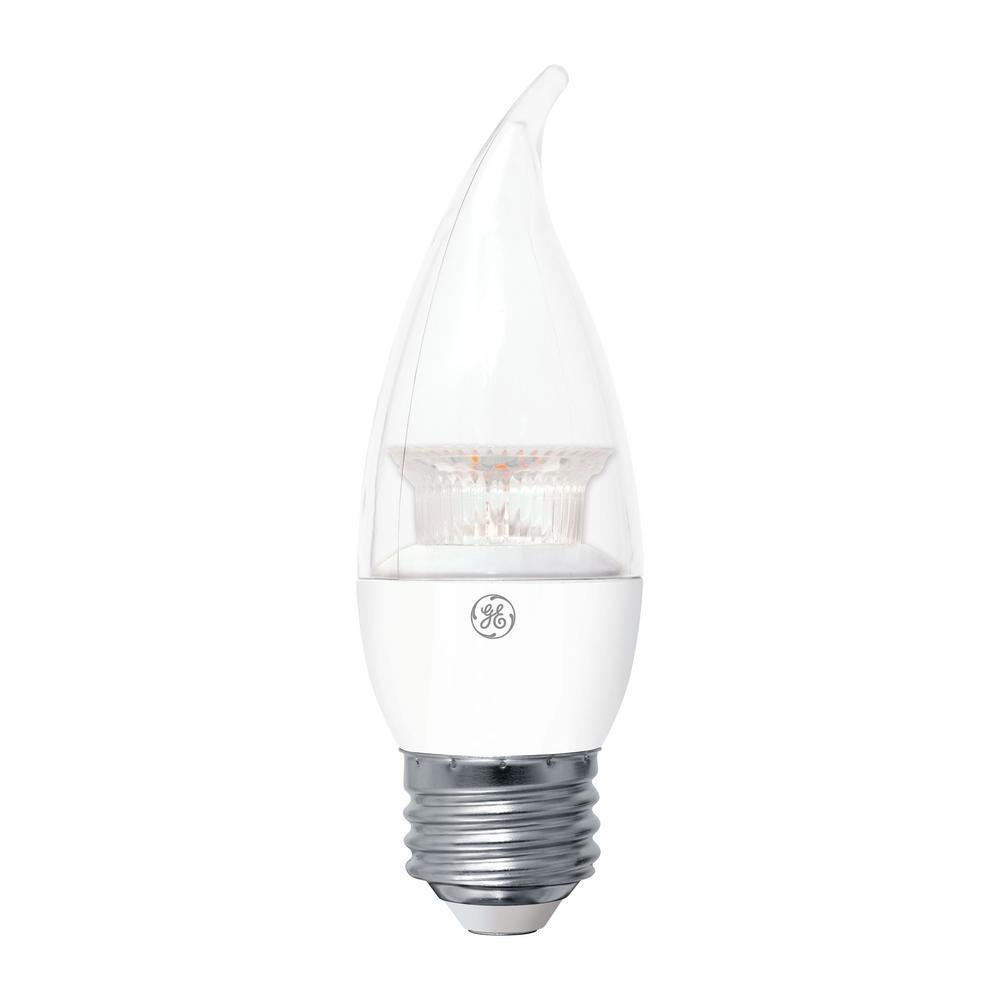 GE 60W Equivalent Soft White (2700K) High Definition CA10 Bent Tip ...