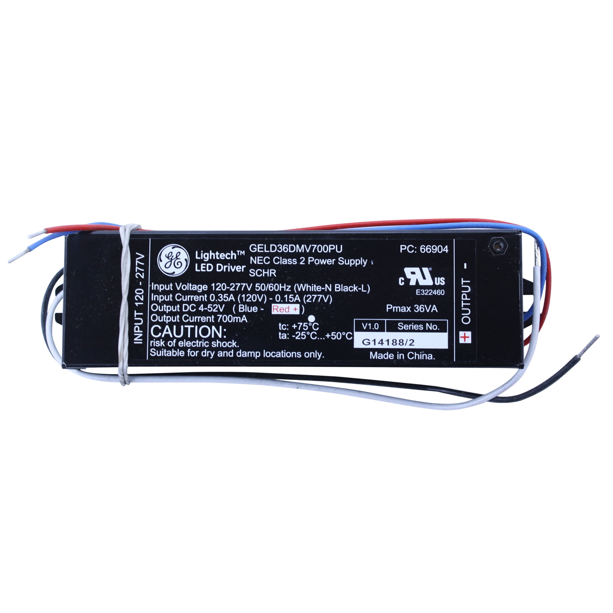 GE 66904 - 36 watt Output 120-277 volt Input Constant Current LED ...