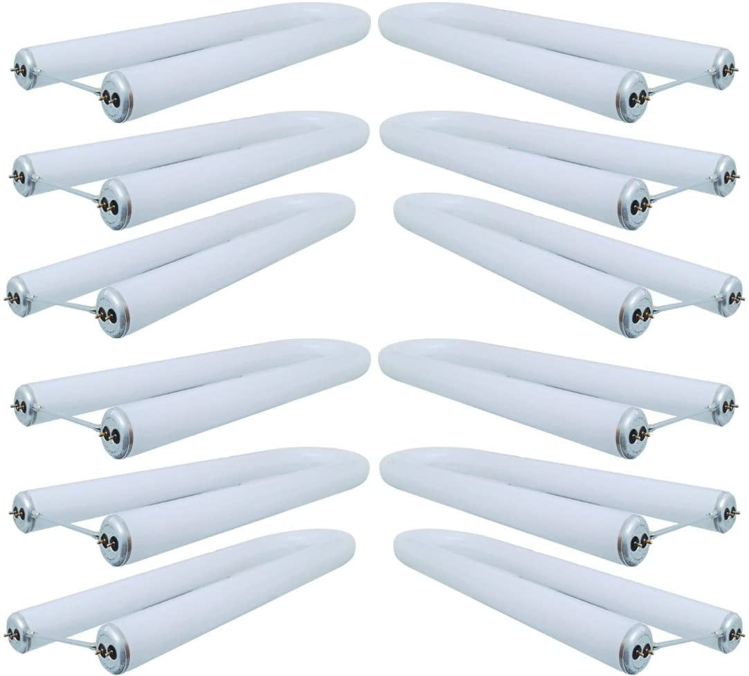 General Electric Ubend T8 Fluorescent Tube Light Bulb, 3500K White, 28 ...