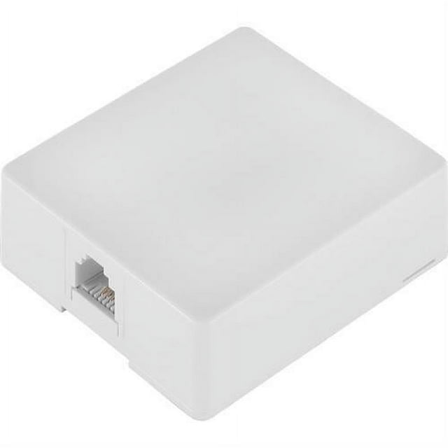 GE 76136 Surface Mount Phone Jack, White - Walmart.com