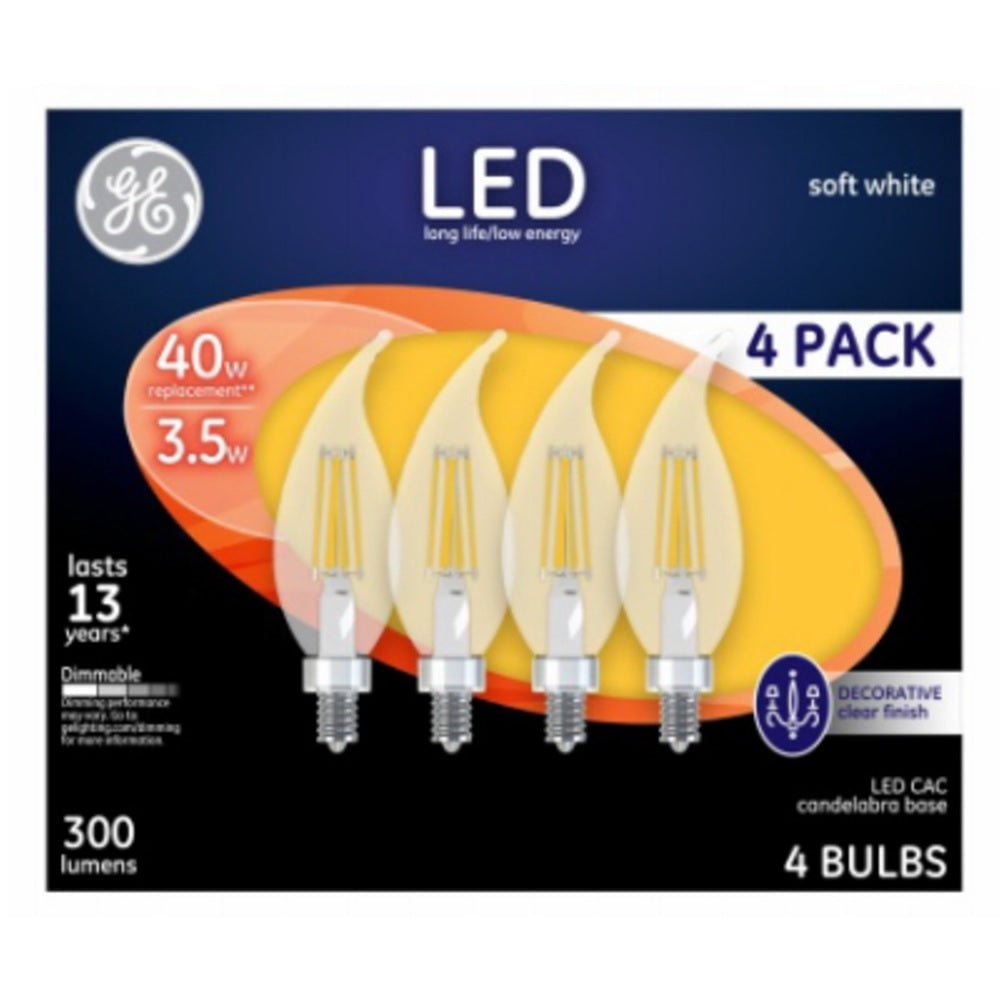 GE 92674 Decorative LED Light Bulbs, 3.5 Watts, Each - Walmart.com
