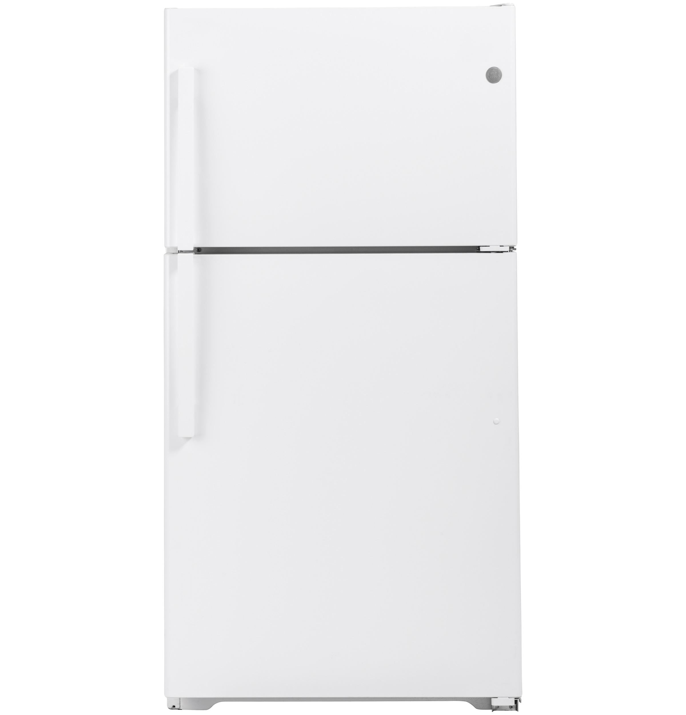 GE APPLIANCES GIE22JTNRWW TOP FREEZER FREESTANDING REFRIGERATOR ...