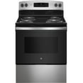 "GE APPLIANCES 30"" Electric Kitchen Range JB256RTSS, Freestanding Coil ...
