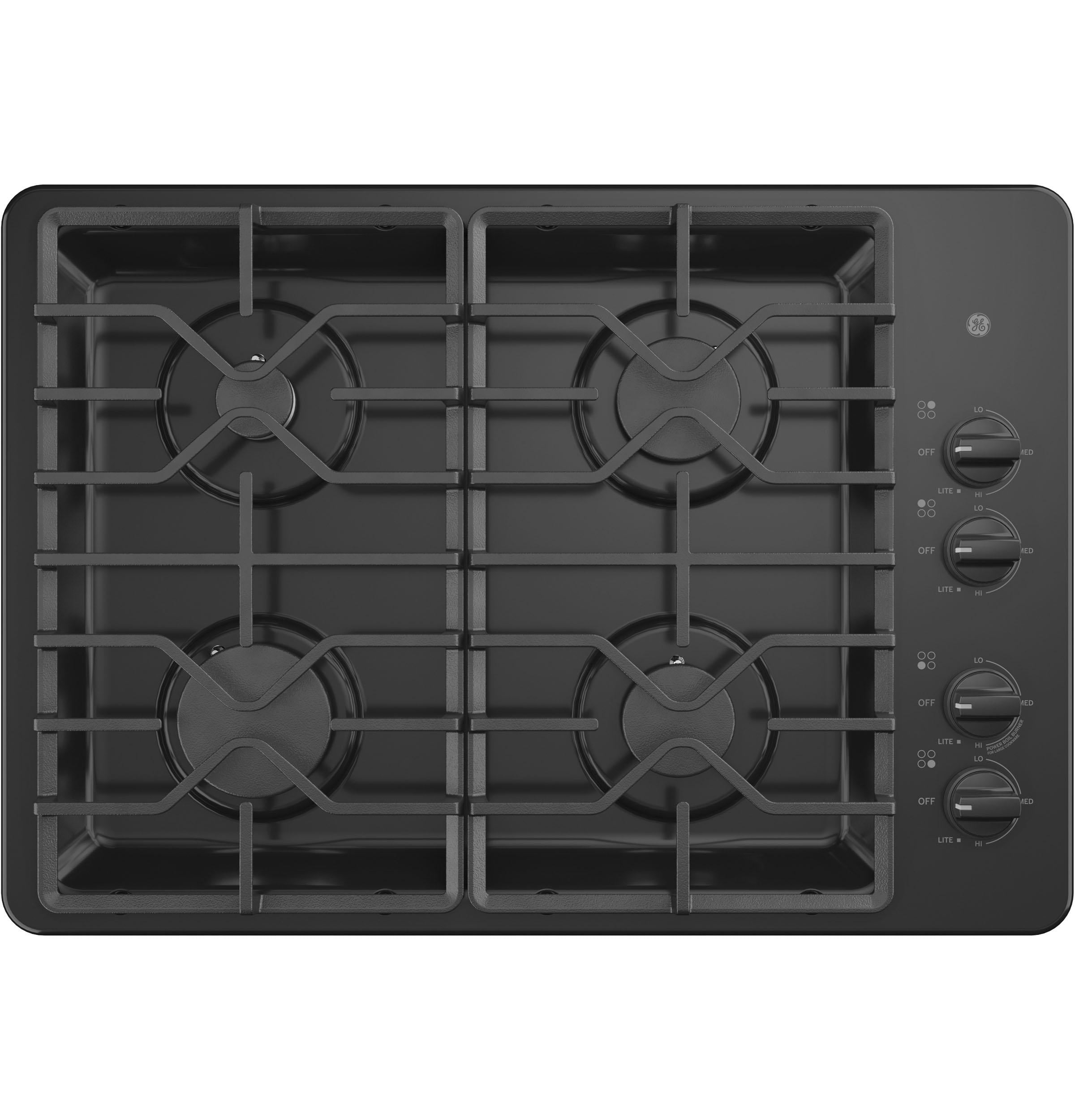GE Appliances 30" Stainless Steel Kitchen Stove, Gas Cooktop with ...