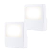 GE Always-on LED Plug-in Night Light, 2-Pack, Soft White Glow, 6.5 in ...