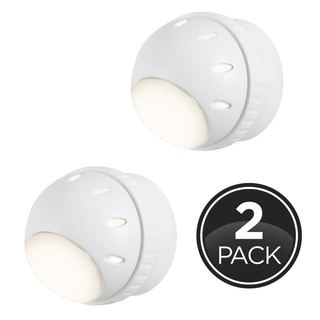 GE Automatic LED 360-Degree Rotating Night Light, 2-Pack, 50311 ...