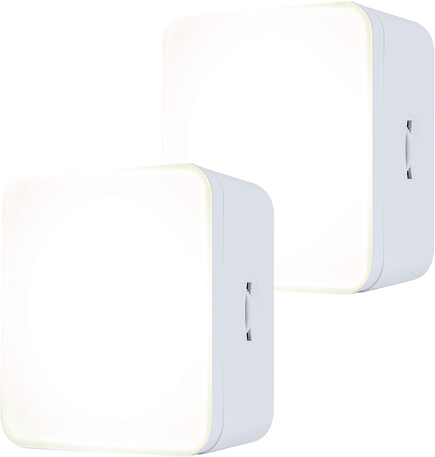 GE Automatic LED Night Light, Dimmable, 0.5 Watt, Compact, White, 2 ...