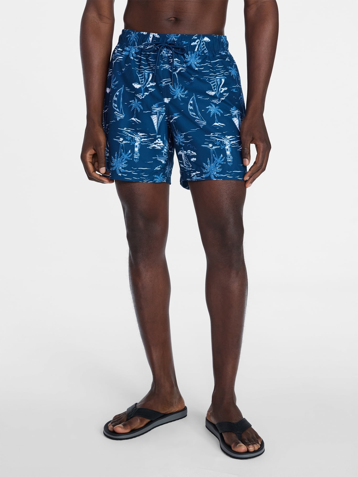 George Men's and Big Men's Swim Shorts, 6" Inseam, Sizes S-3XL ...