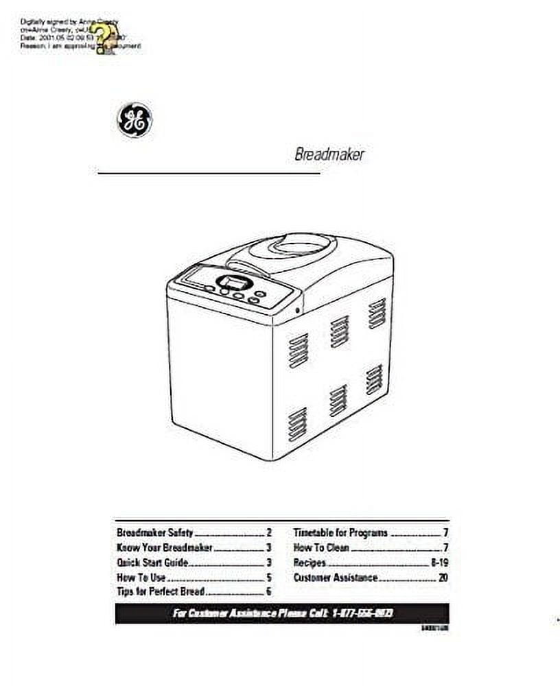 Ge Owner S Manual