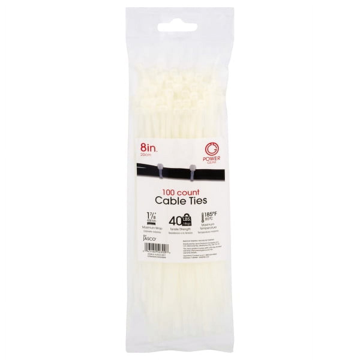 GE CABLE TIES 8IN 100CT - Walmart.com