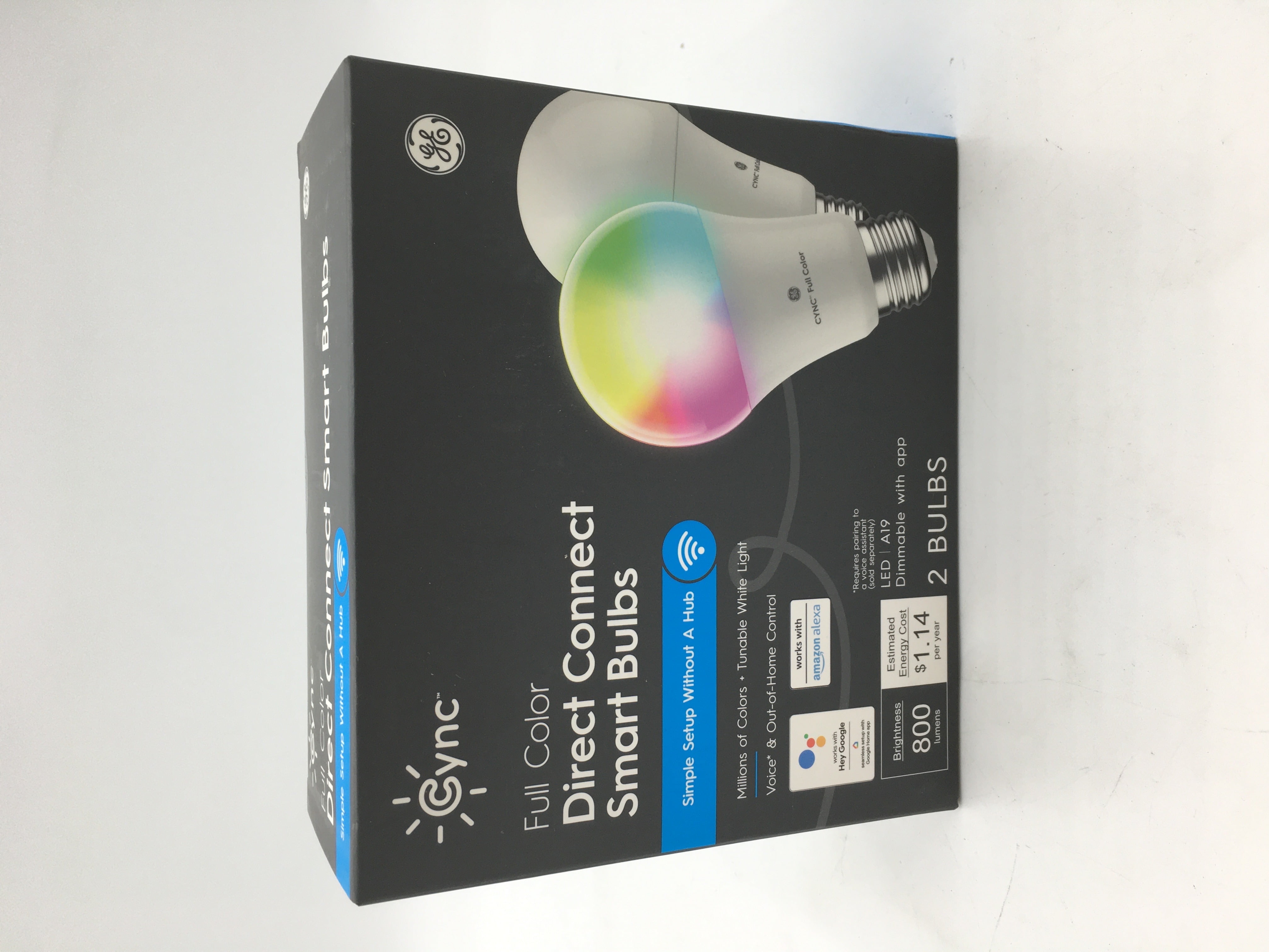 GE Lighting Smart LED Light Bulbs, Color Changing, WiFi and Bluetooth ...