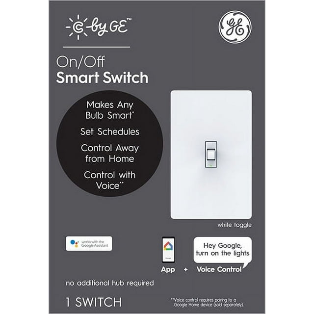 GE CYNC Smart Switch, Toggle On/Off Smart Switch, 1-Pack (Packaging May ...