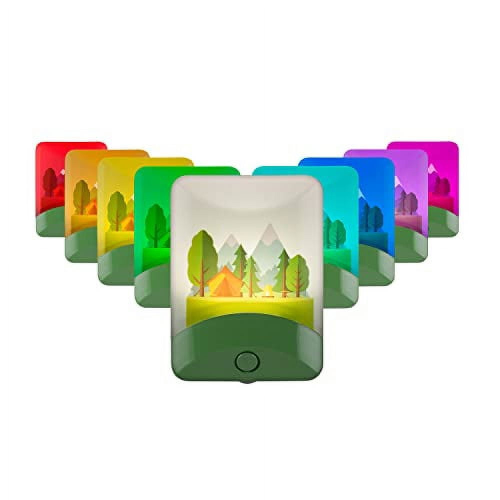GE Color-Changing LED Night Light, Camping Adventure Design, 1 pack ...