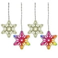 GE Color Choice 8-Ct Dual Color 96 LED Snowflake Icicle Lights Multi ...