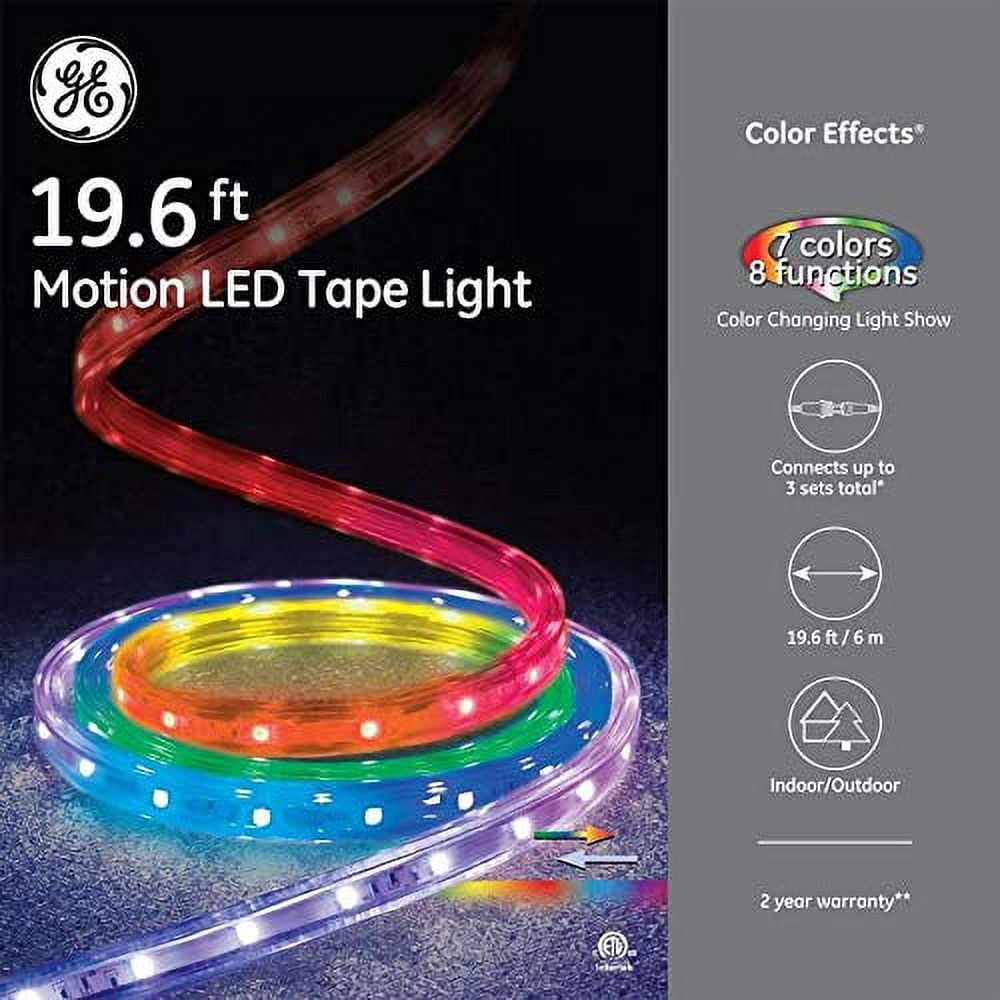 GE - "Color Effects 19 ft LED Color Changing/Motion Tape Rope Lights ...
