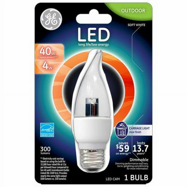 GE Crystal Clear Light Bulbs, 60 Watt, Multi-Use, Medium Base (2 Pack ...
