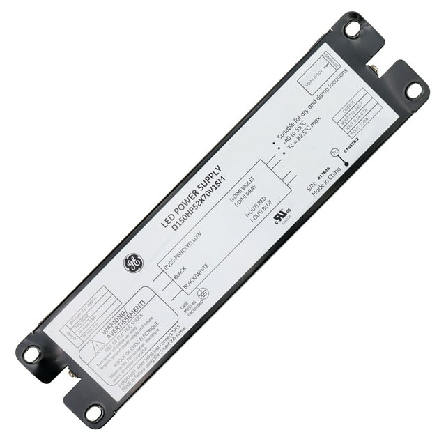 GE D150HP52X70V1SM Dimmable LED Driver Power Supply, 110-280VDC, 150 ...